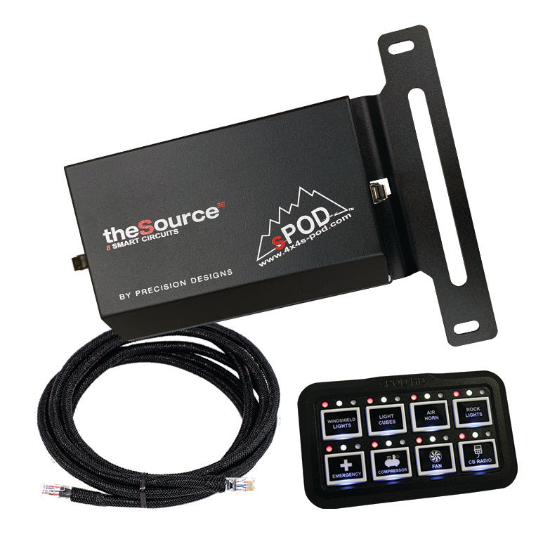 Jeep JL/JT 8-Circuit Source SE System w/ HD Control Panel sPOD ...